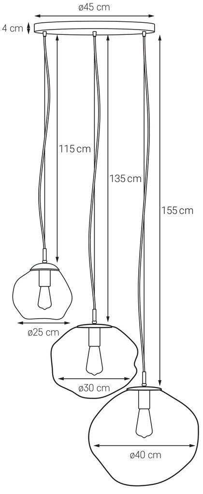 Kaspa AVIA 10424308 moderní závěsné svítidlo