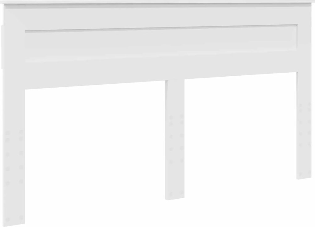 Rám postele s čelo Bílá 180 x 200 cm Masivní borové dřevo 3409727