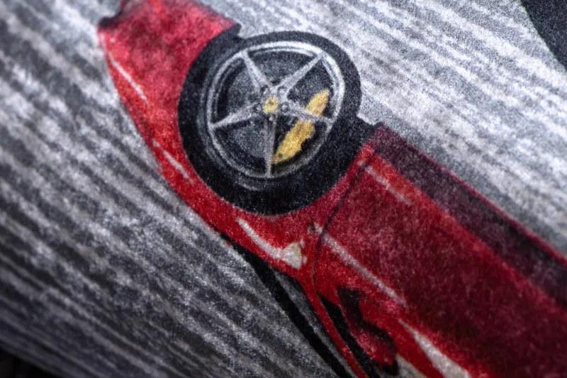 Detský kusový koberec Bambino 2092 Streets cars anthracite, 160x220, viacfarebná, detská izba, Dywany Łuszczów