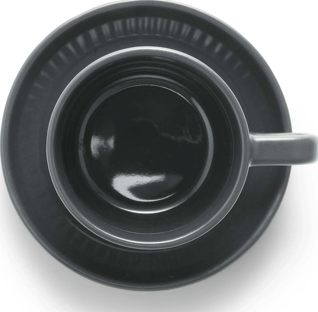 Šálek na espresso Moments s podšálkem 100 ml světlý šedý