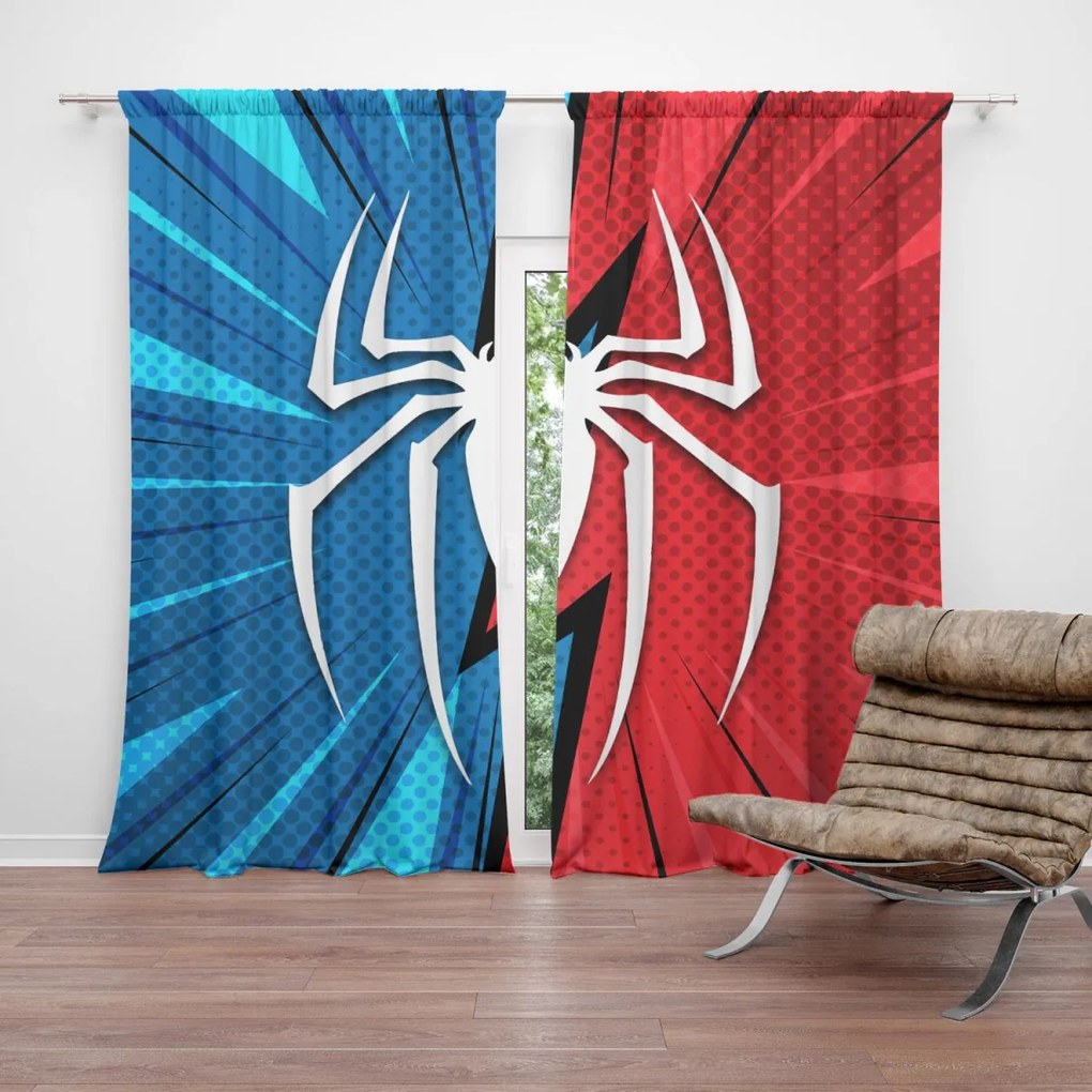 Sablio Závěs Spider: 2ks 140x250cm