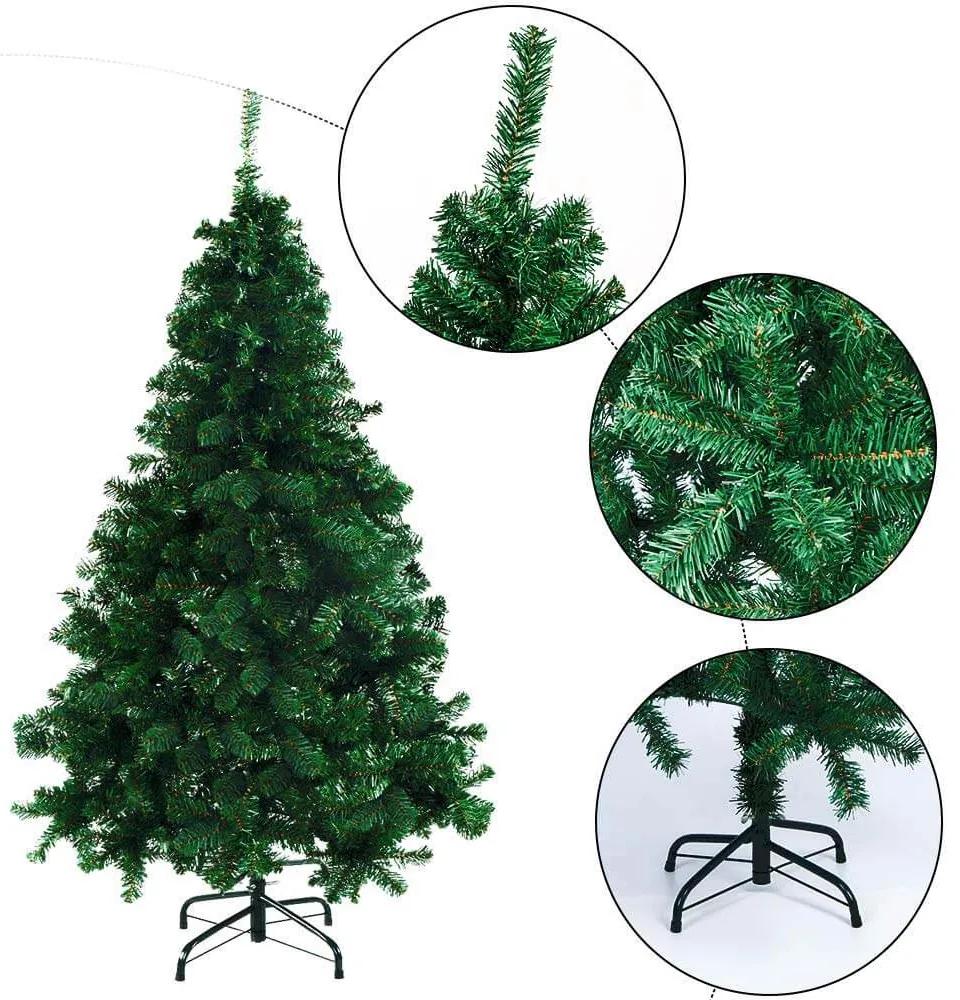 Umělý vánoční stromeček Nordmann s kovovým stojanem ve 4 velikostech, s vůní jako dárek - 120 cm