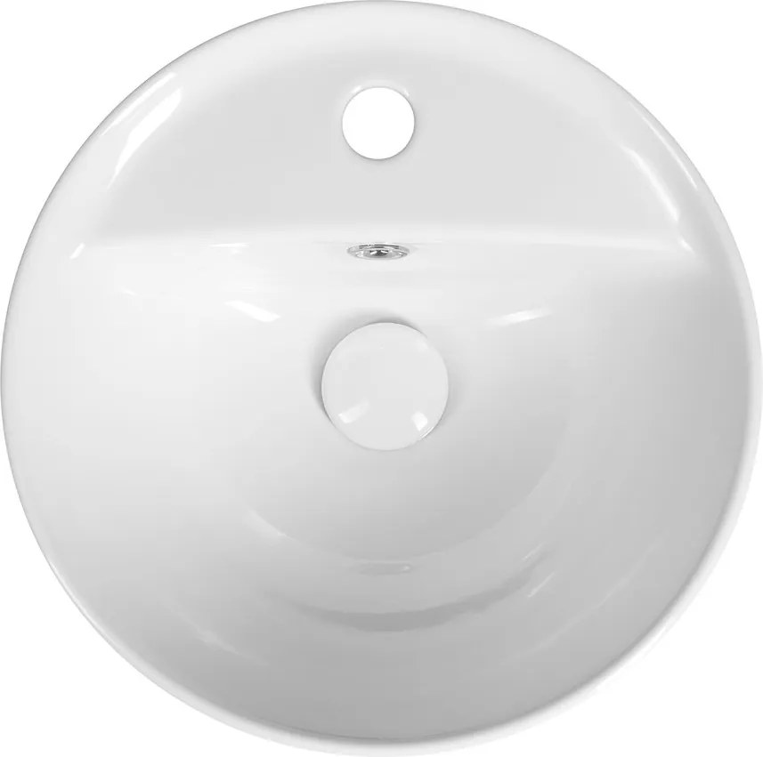 Sapho Sapho, YUVA keramické umyvadlo zápustné, Ø 38cm, bílá, TU0652