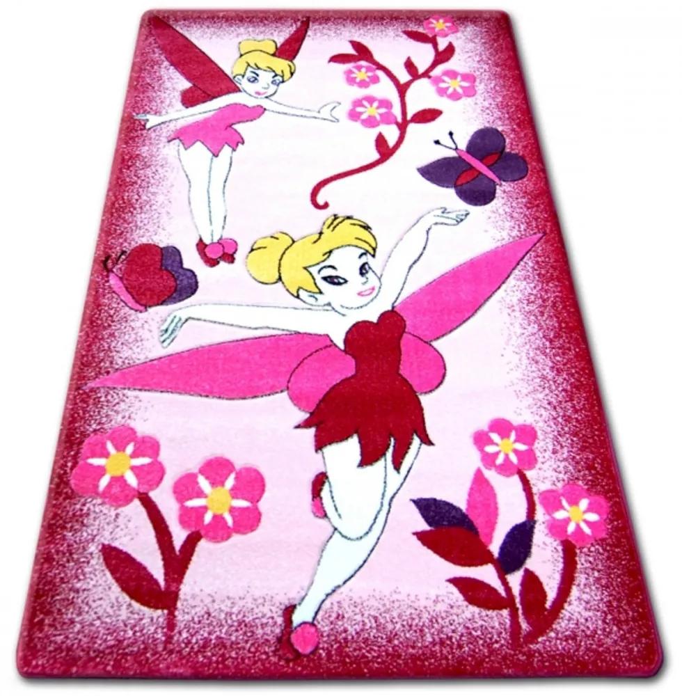 Dětský kusový koberec Zvonilka růžový, Velikosti 280x370cm