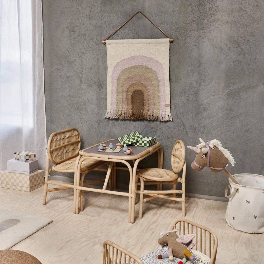 Ratanový dětský stolek 70x48 cm Nana – OYOY Mini