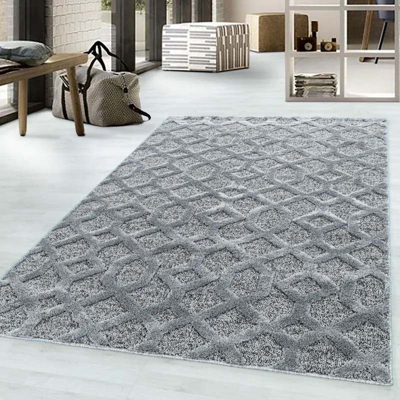 Ayyildiz, Kusový koberec Pisa 4702 Grey, 120x170, šedá, ložnice