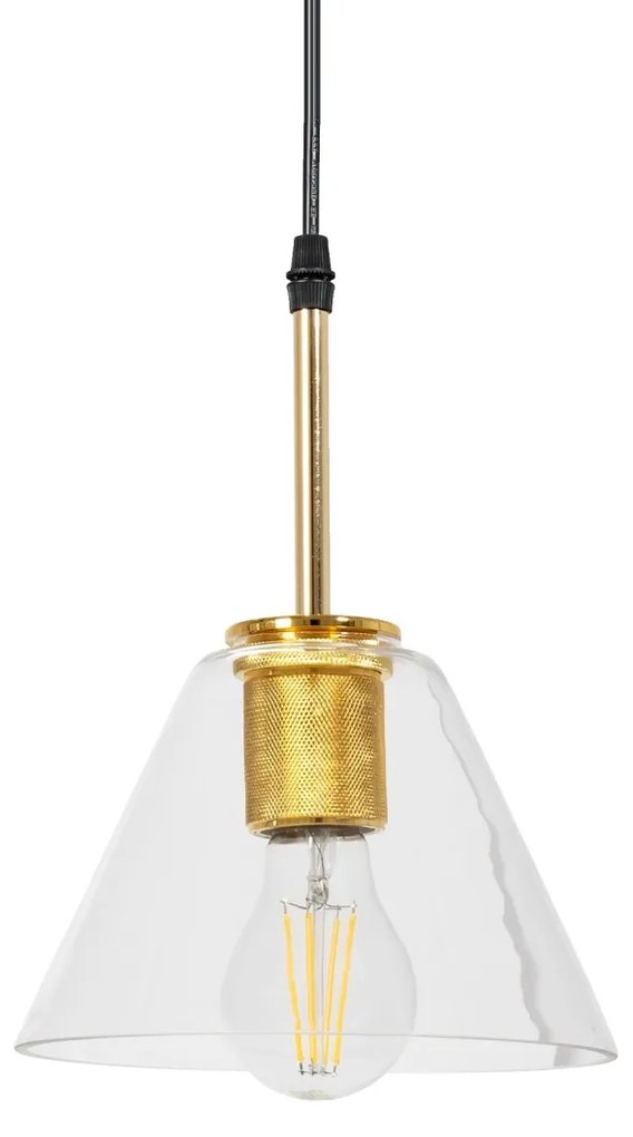 Závěsná lampa La Belle XXI zlatá