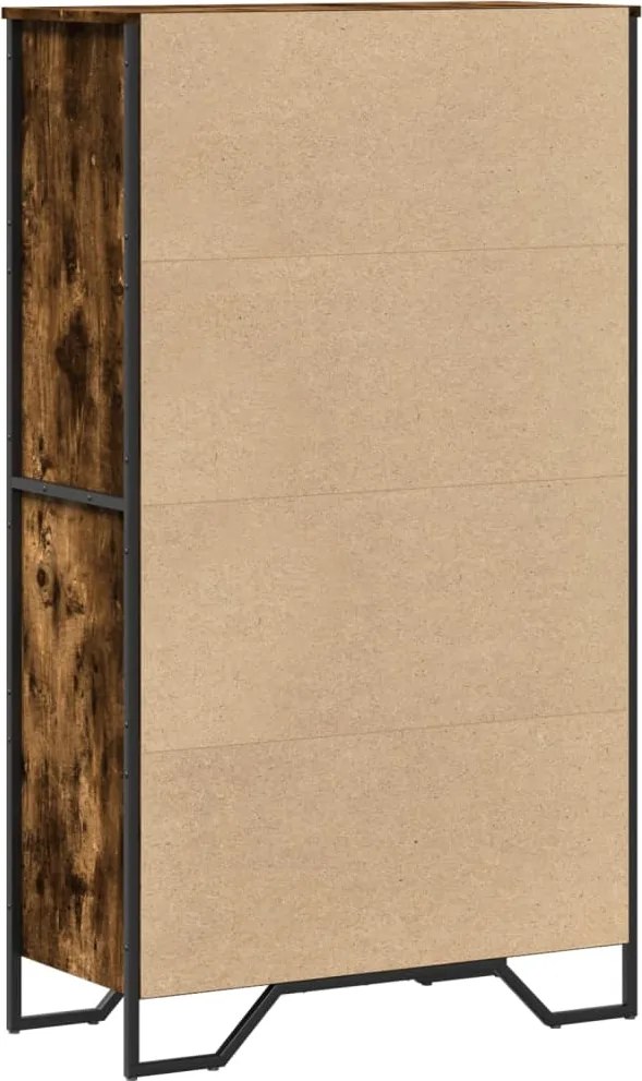 Highboard kouřový dub 79,5 x 35,5 x 137,5 cm kompozitní dřevo 3295309
