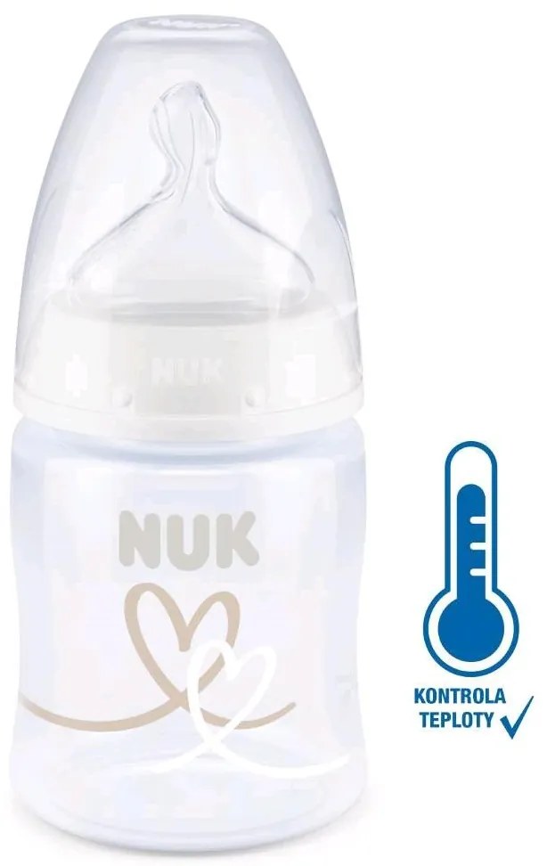 Kojenecká láhev NUK First Choice Temperature Control 150 ml white Barva: Bílá