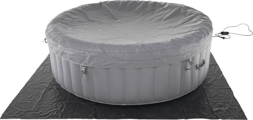 Nafukovací vířivka, šedá/bílá, 4-6 os, 1000 l, KAMINO NEW TYP 2