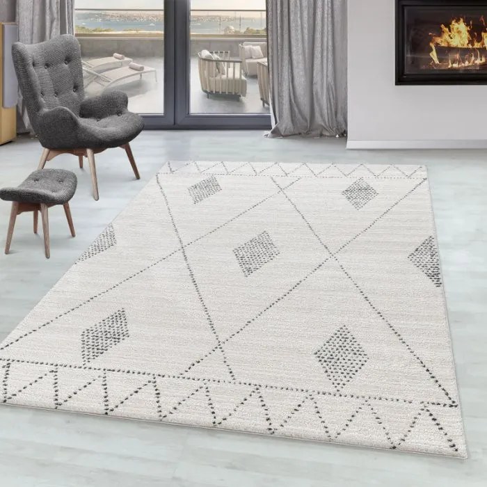 Vopi | Kusový koberec Taznaxt 5107 cream - 80 x 250 cm