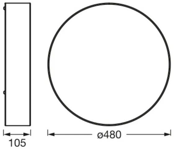 Ledvance - Stropní svítidlo ORBIS PARIS 3xE27/25W/230V krémová