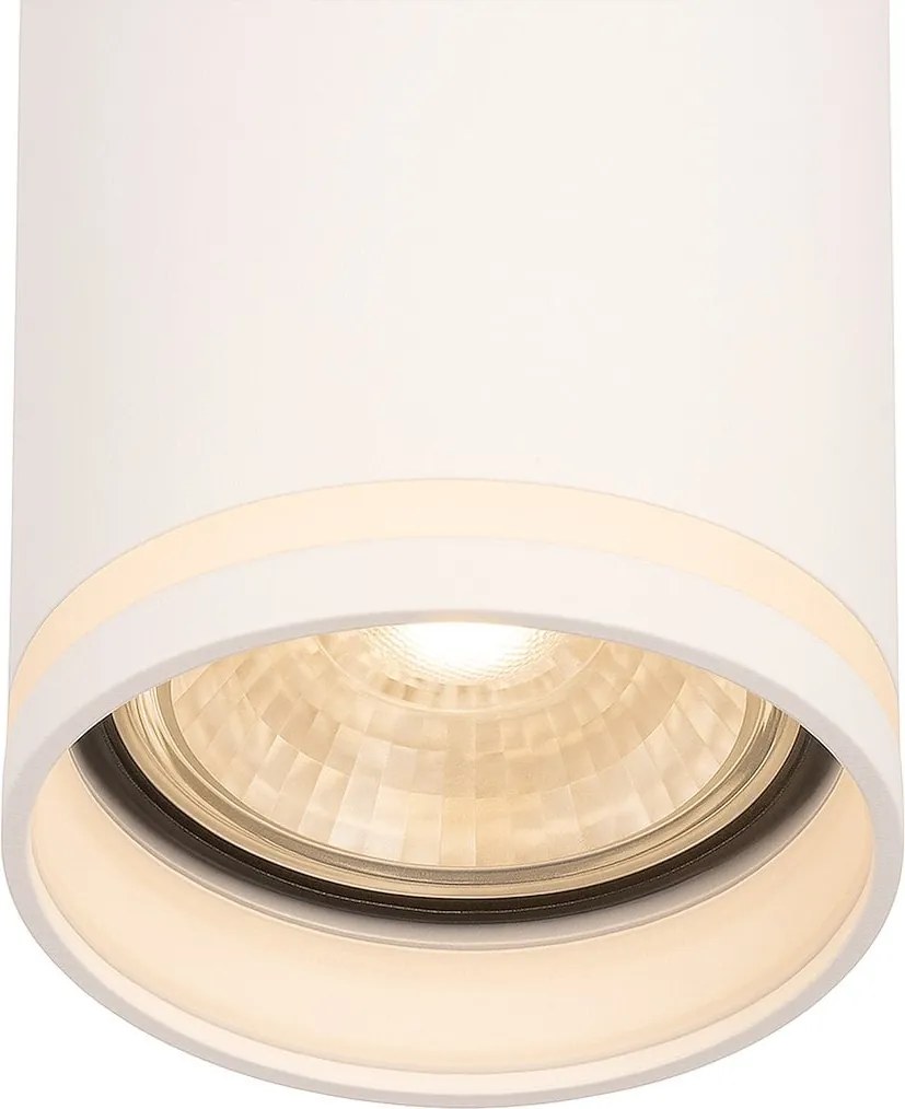 Bodové svítidlo Pipe Ring, 1x bílé kovové stínítko, w