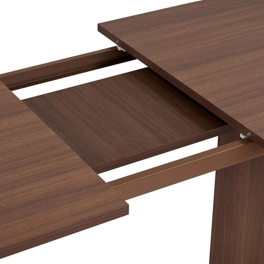 Rozkládací jídelní stůl s přídavnou deskou v dekoru ořechu 90x160 cm Sorell – Kalune Design