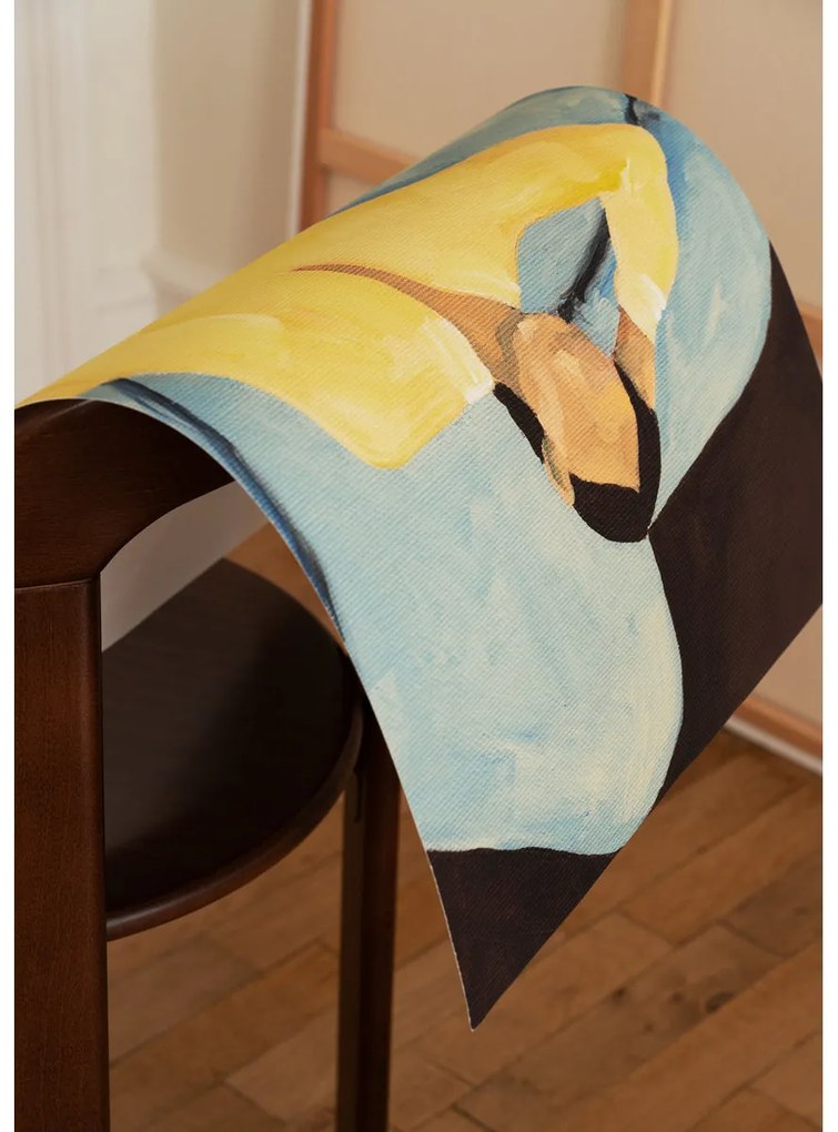 The Poster Club Plakát Blue Sofa by Hanna Peterson A4 (21x27cm)