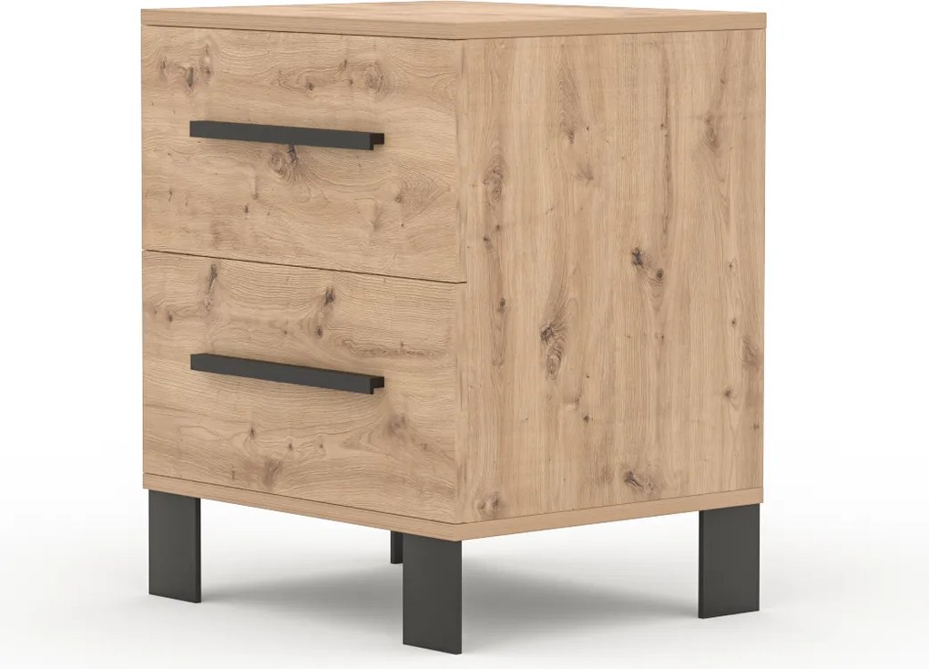 ADRK Furniture Noční stolek se zásuvkami MALEN ADRK-NS-MAL-50-A