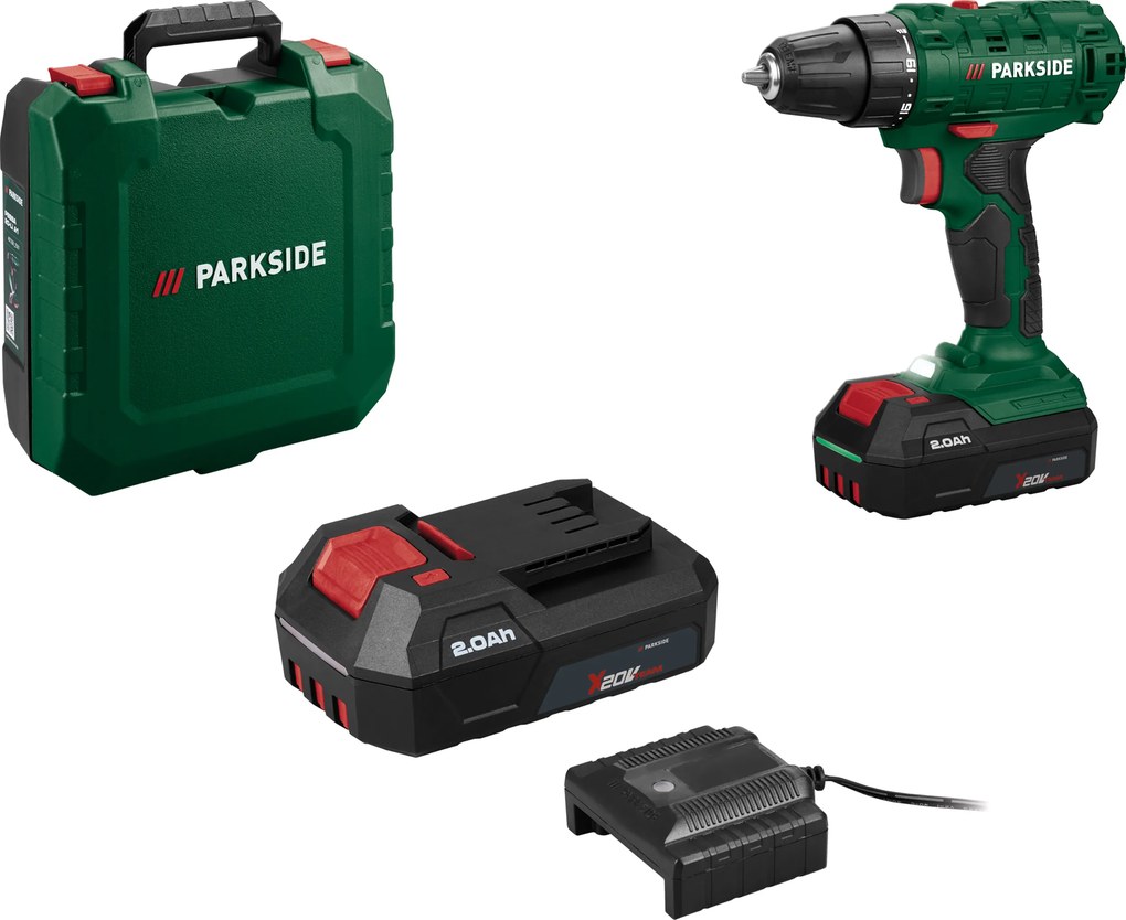 Parkside® Aku vrtací šroubovák Pbssa 20-Li B1