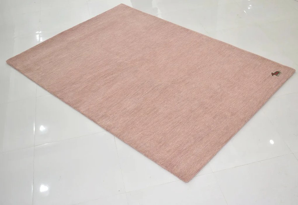 Ručne všívaný kusový koberec Asra wool pink, 40x60, ružová, obývacia izba, Asra