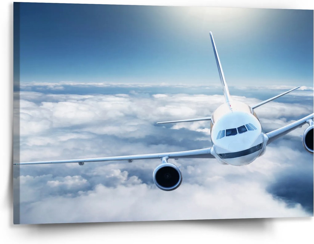 Obraz SABLO - Letadlo v oblacích 150x110 cm