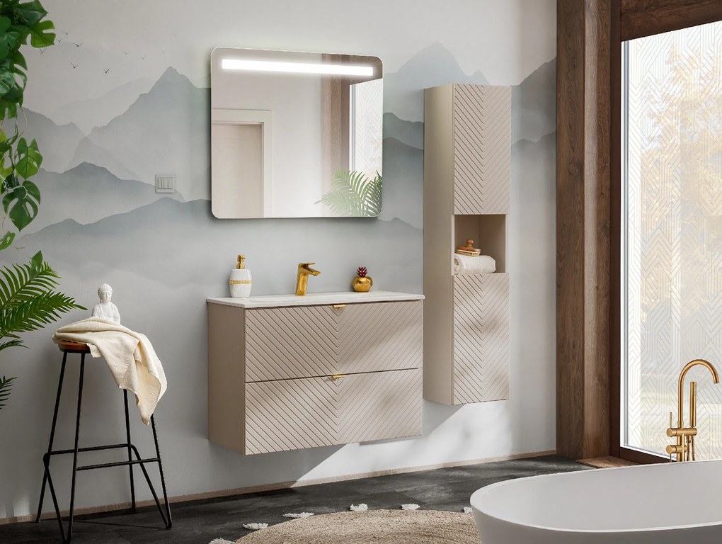 Comad Koupelnová skříňka pod umyvadlo Viva Cashmere 80 kašmír
