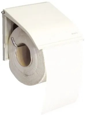 Zásobník na toaletní papír, krytý, bílá