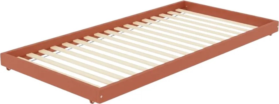 Benlemi Dřevěná výsuvná přistýlka SLEEP pod postel na kolečkách Zvolte barvu: Pastelově růžová, Zvolte rozměr: 90x170 cm (pod postel 90-120 x 180 cm), Zvolte typ: Pro postel LUCKY, TULY, PLOTTY, CHALOUPKA