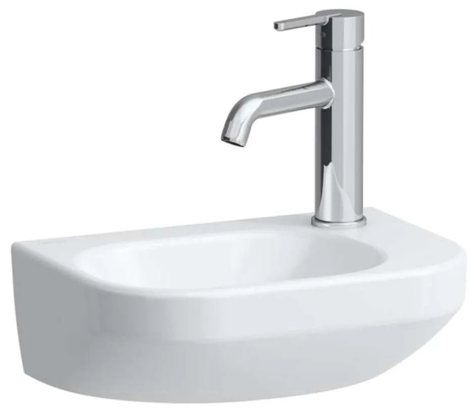 Laufen Lua - Umývátko 36x25 cm, bez přepadu, otvor pro baterii vpravo, bílá H8150800001141