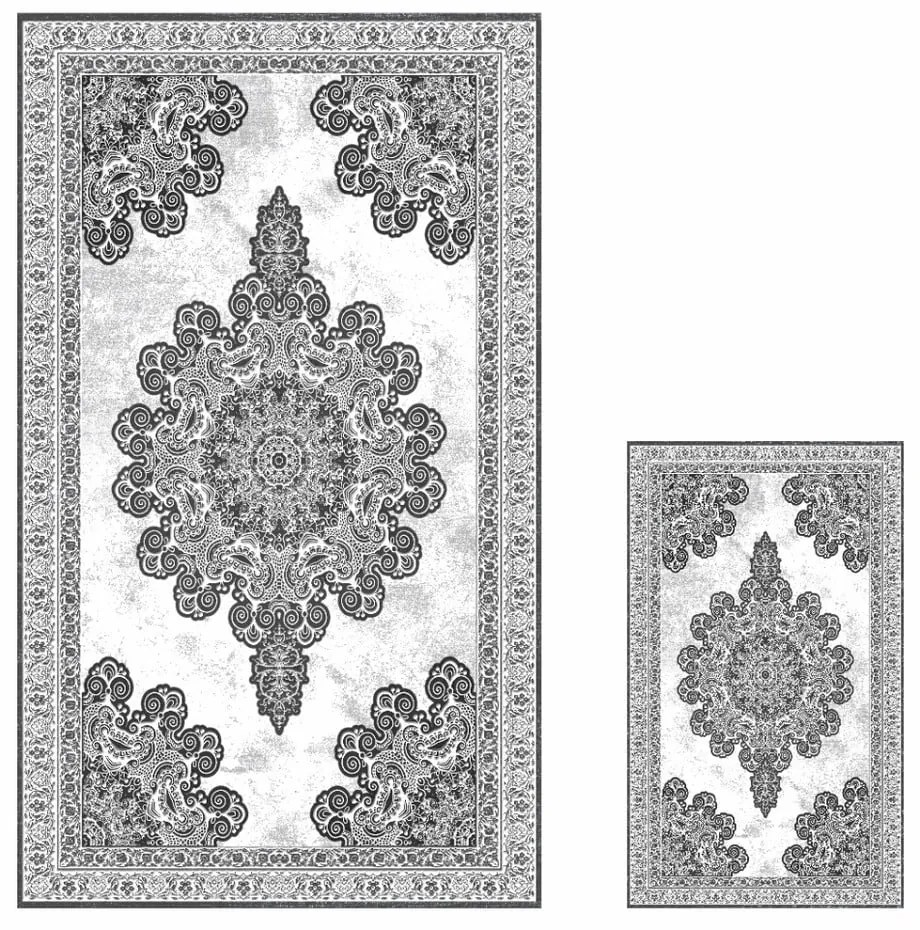 Šedé koupelnové předložky v sadě 2 ks 60x100 cm – Mila Home
