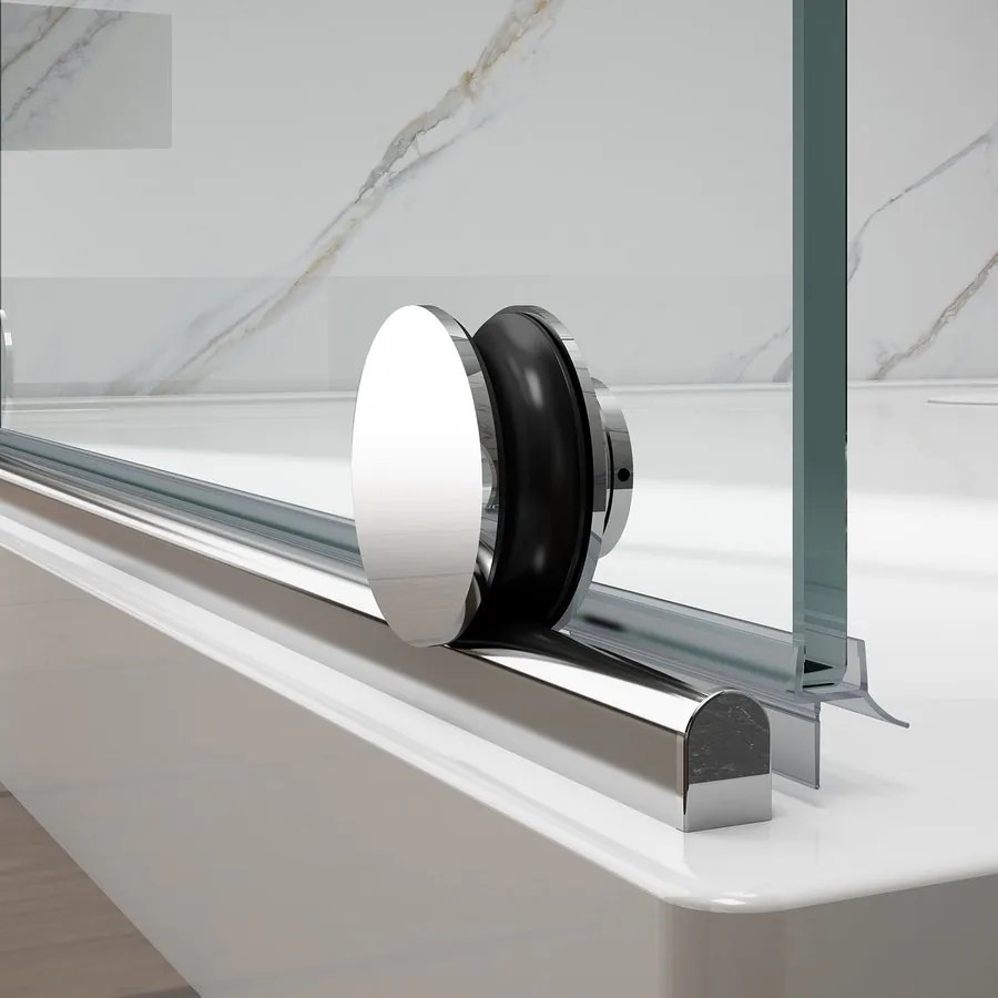 Gelco Spirit sprchový kout čtvercový 100 x 100 x 200 cm L/P varianta posuvné chrom čiré sklo GI1010GI3510
