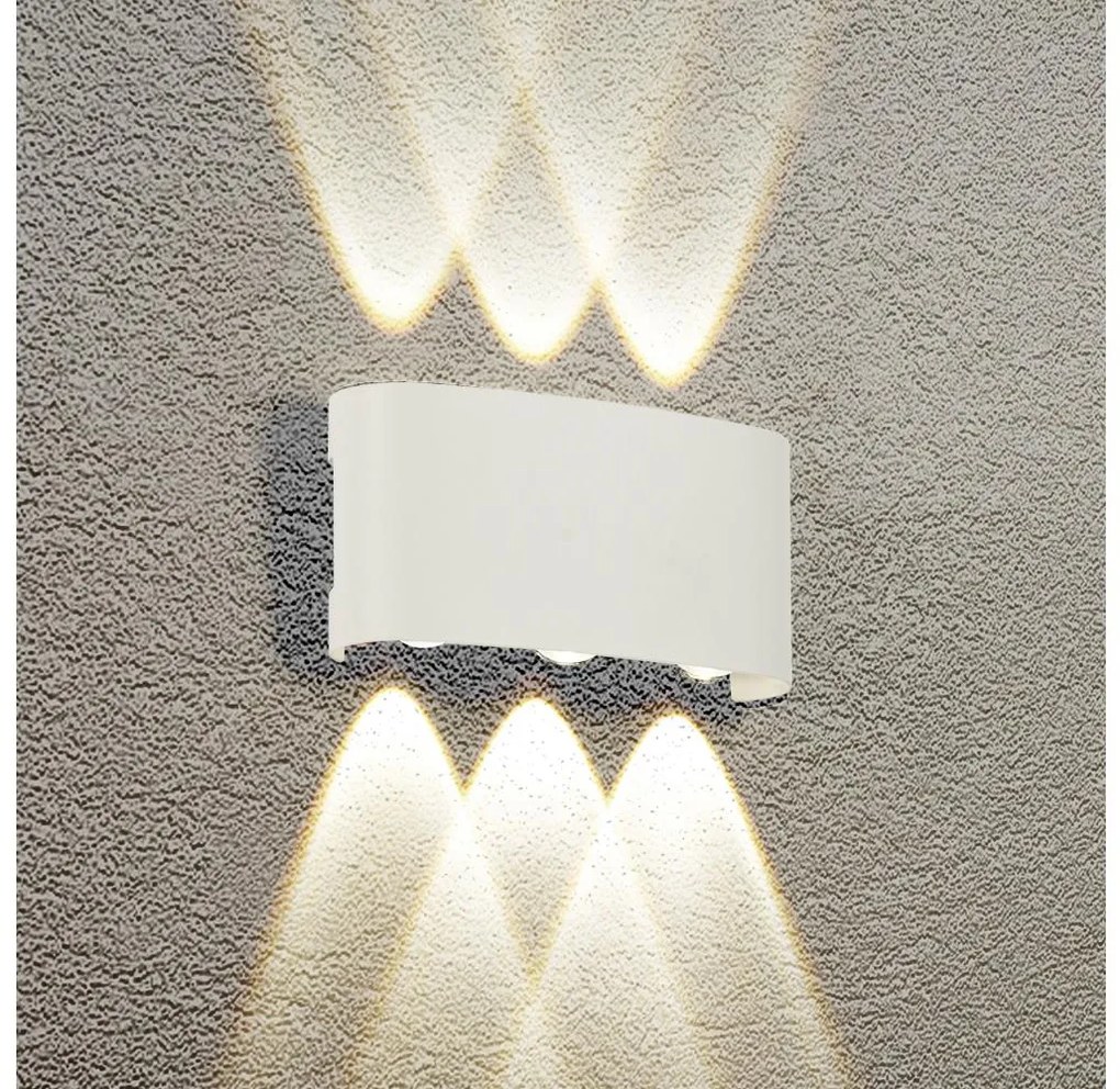 Brilagi - LED Venkovní nástěnné svítidlo FLAREBOX LED/6W/230V bílá IP65