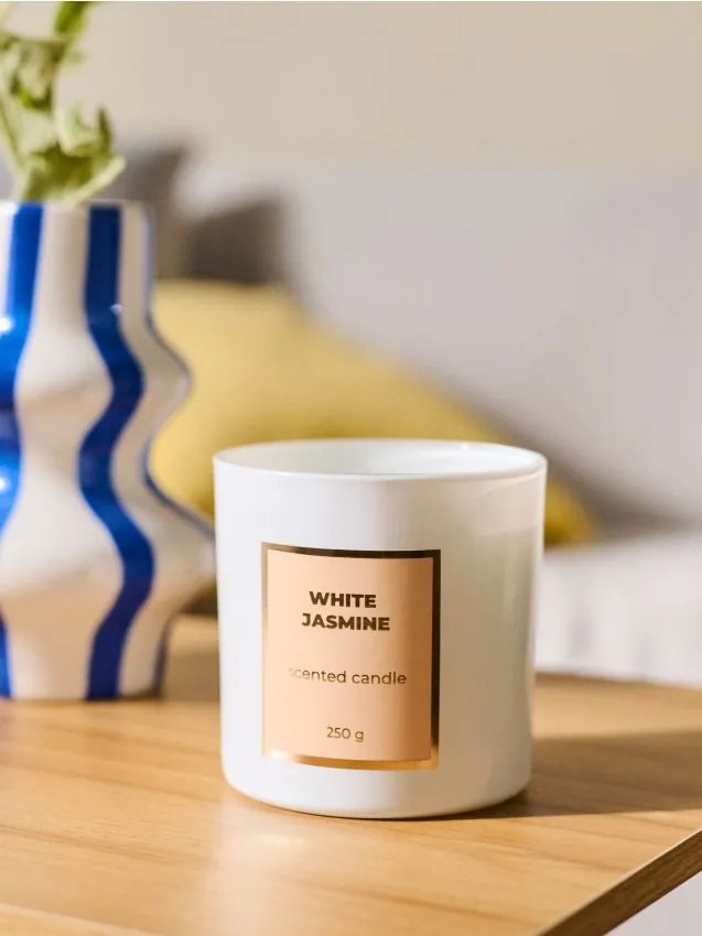 Sinsay - Vonná svíčka White Jasmine - bílá