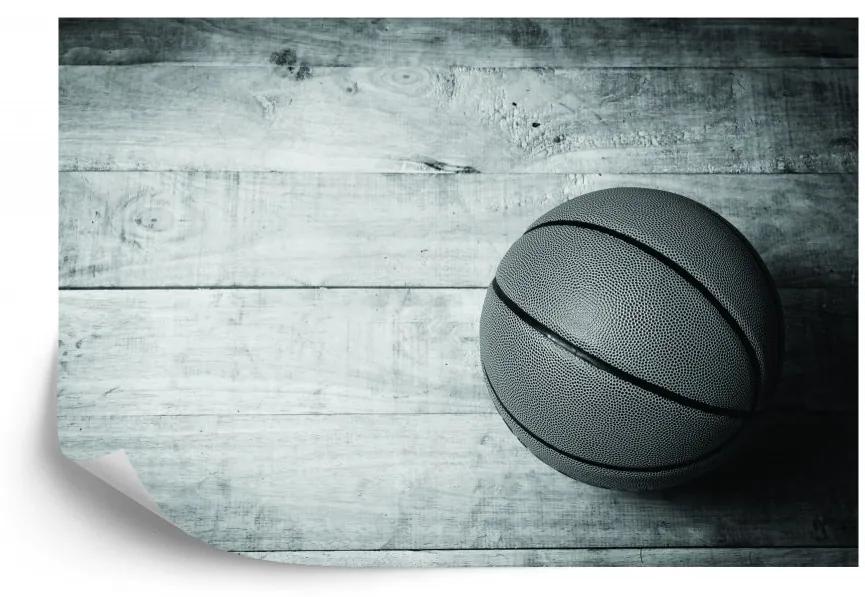 Fototapeta Basketbalový Míč Na Pozadí Desky Samolepící tapety 90x60