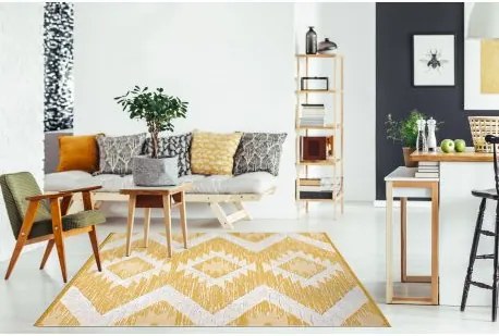 Koberec ECO SISAL BOHO MOROC Diamanty 22312 střapce - dvě úrovně rou