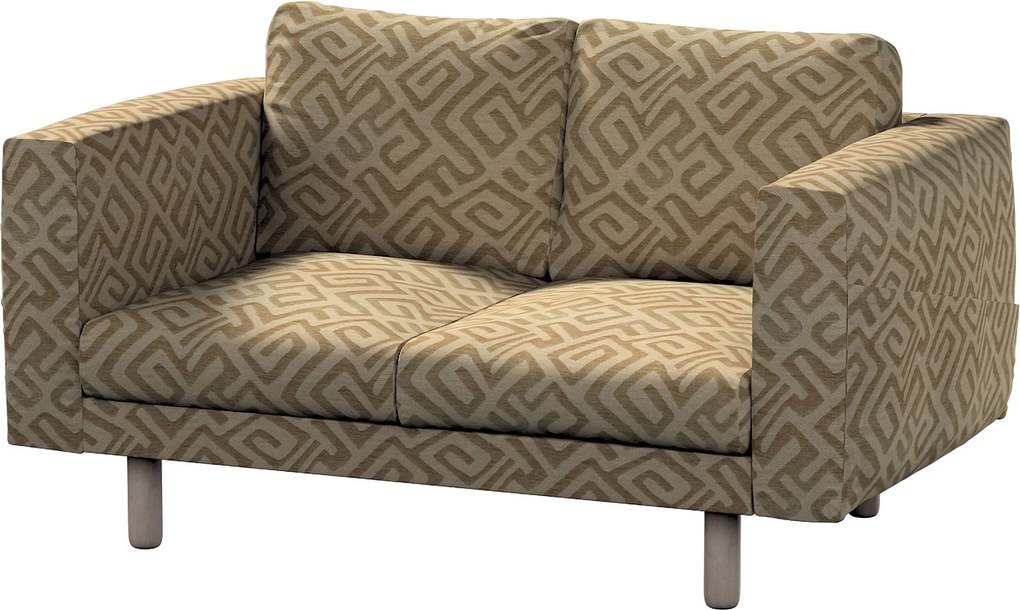 Potah na pohovku IKEA Norsborg 2-místná barva béžová látka pletený vzor, vzorované