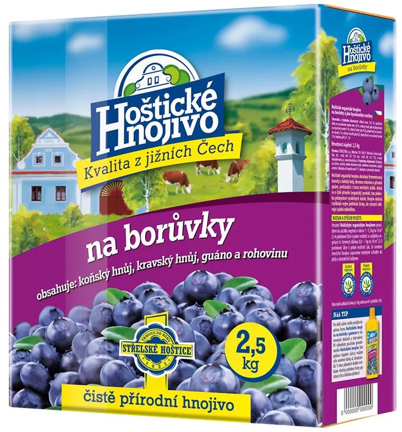 Hoštické hnojivo - hnojivo na borůvky 2,5 kg