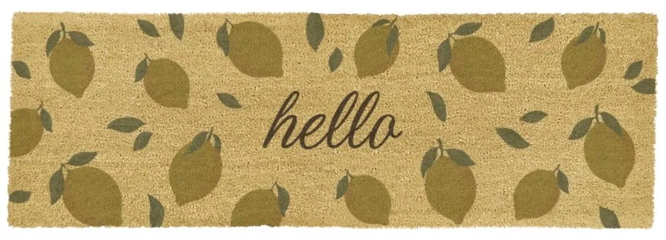 Rohožka z kokosového vlákna 40x120 cm Hello Lemons – Artsy Doormats