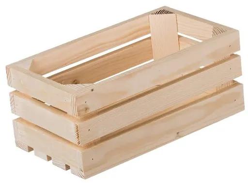 Dřevobox Dřevěná bedýnka 28 x 15 x 12 cm II