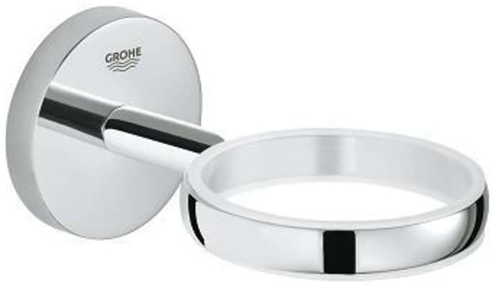 Grohe BauCosmopolitan - Držák skleničky/mýdelníku, chrom 40585001