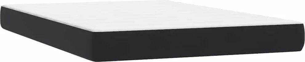 Box spring postel s matrací černá 160x210 cm samet 3317867