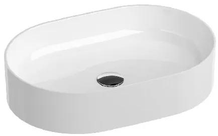 Ravak Ceramic - Umyvadlo na desku 550x370 mm, bez přepadu, bílá XJX01155001