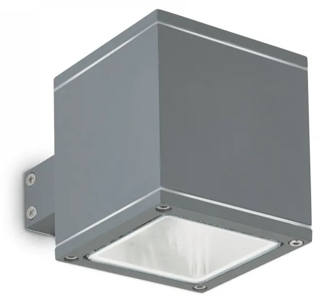 Ideal Lux 121963 venkovní nástěnné svítidlo Snif Square Antracite 1x40W|G9|IP44