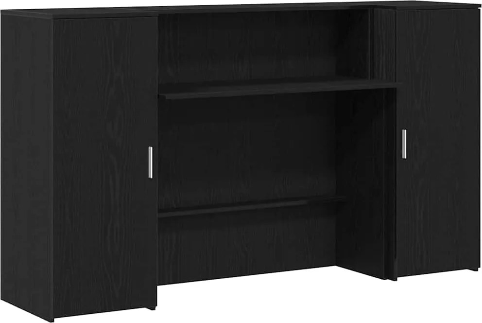 Recepční stůl černý dub 180 x 50 x 103,5 cm, konstrukční dřevo 3324206