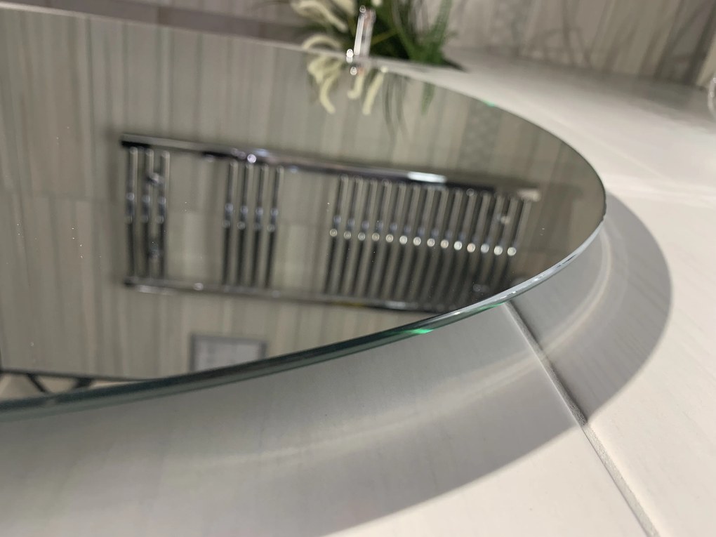 Amirro PURE RONDE kulaté zrcadlo na chodbu do předsíně nástěnné Ø 35 cm s leštěnou hranou do koupelny na zeď 710-167 PURE RONDE 35 411-293