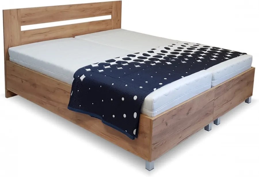 Zvýšená postel Sandra, s roštem a matrací , 160x200 cm