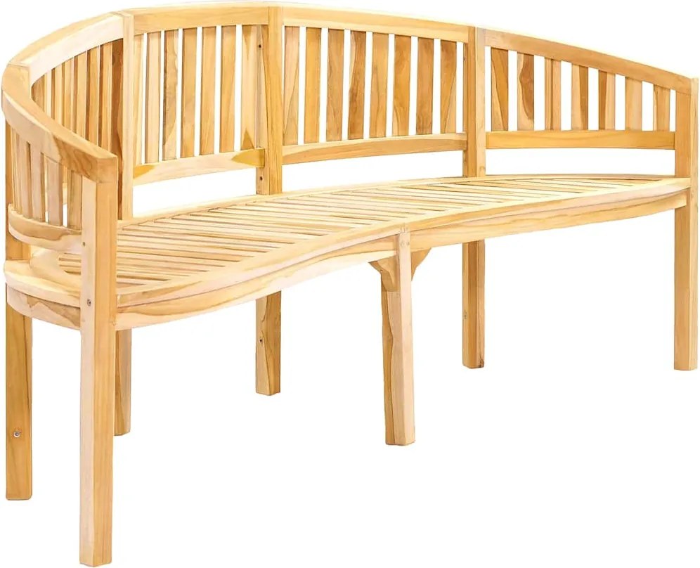 Lavice banana 200 cm masivní teakové dřevo 310495