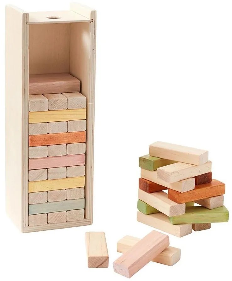 Kids Concept Dřevěné kostky Building Blocks, multi barva, dřevo