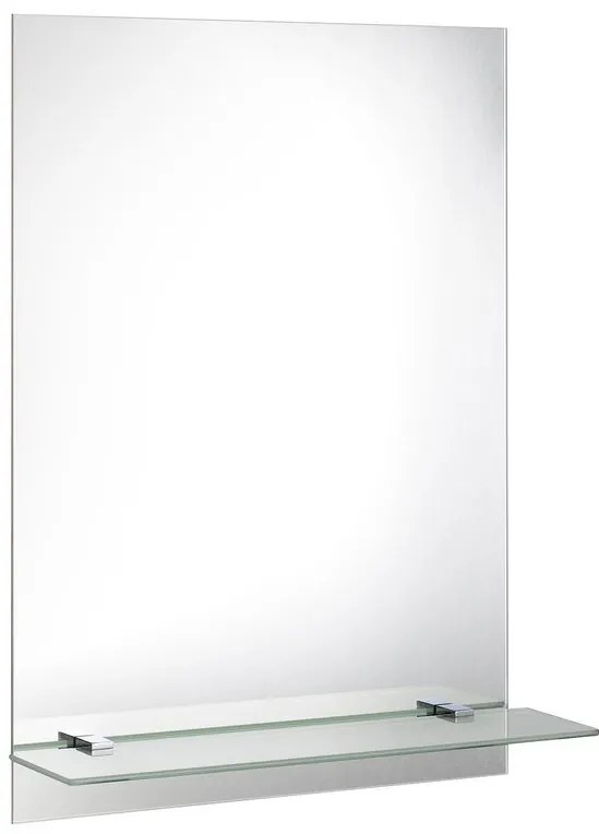 Aqualine, Zrcadlo 50x70cm, včetně závěsů a otvorů pro polici, 22429