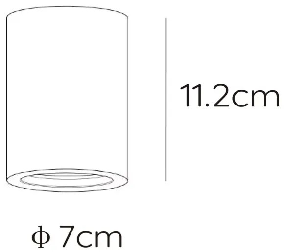Lucide 35100/11/31 - Stropní svítidlo GIPSY 1xGU10/35W/230V
