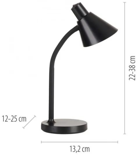 JUST LIGHT. 11248-18 - LED Flexibilní stolní lampa PIXIE LED/4,5W/230V černá