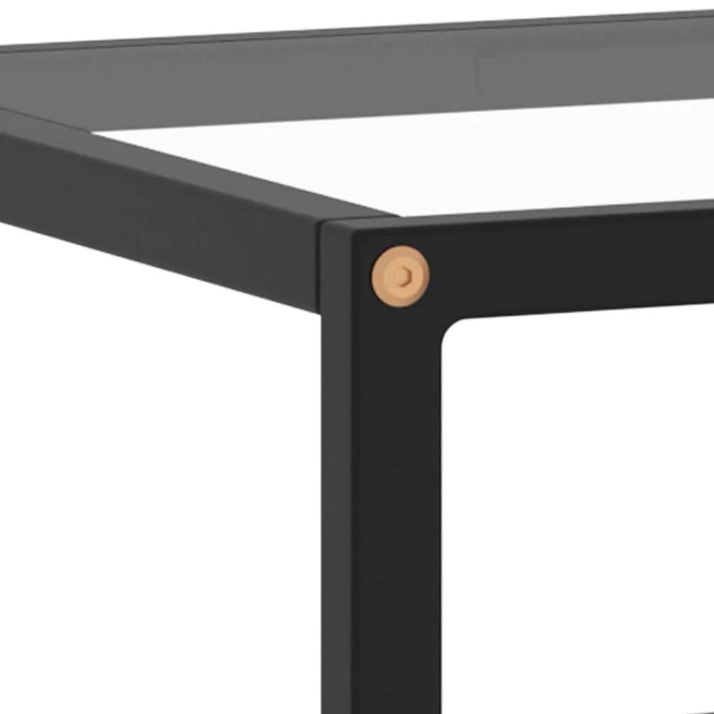 TV stolek Tiptree - průhledný - tvrzené sklo | 100x40x40 cm
